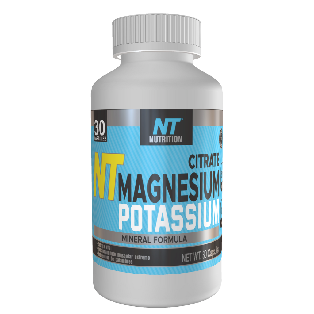 NT Nutrition Magnesio y Potasio 30 cápsulas | Score México